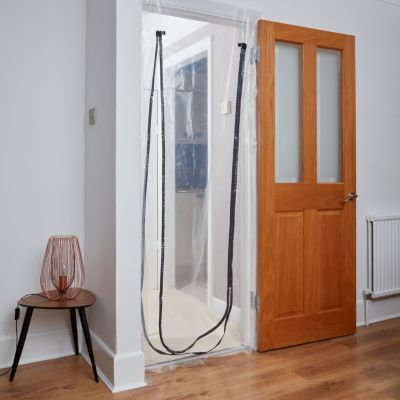 Bâche de protection sol en coton antidérapante GoodHome 3 x 4m