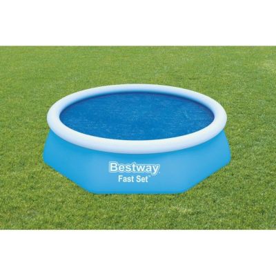 Bache solaire pour piscine hors sol Fast Set - BESTWAY - diamètre 350 ...