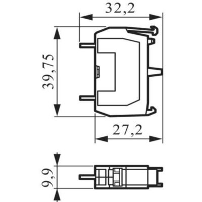 BACO 33P10 Élément de contact 1 NO (T) à rappel 600 V, courant max 10 A ...