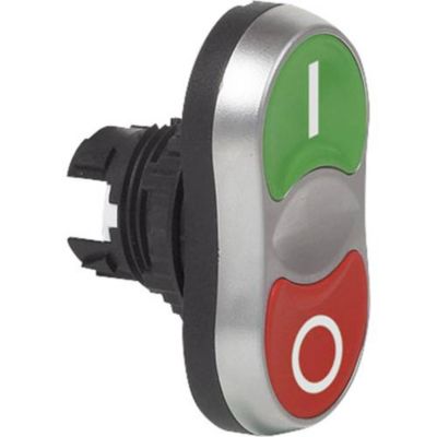 BACO BA100506-GN L61QA22K bouton-poussoir double touche collerette 22,3 ...