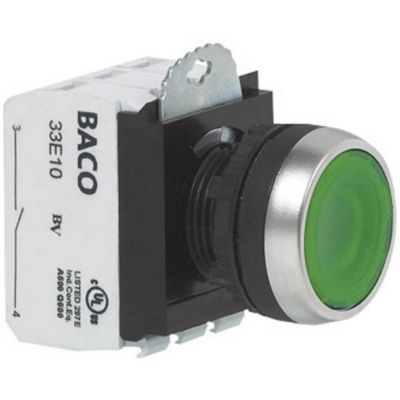 BACO BAL21AH50L L21AH50L Bouton-poussoir collerette plastique chromée ...