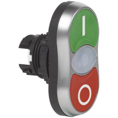 BACO L61QH21 Bouton-poussoir double touche collerette 22,3 mm LED IP66