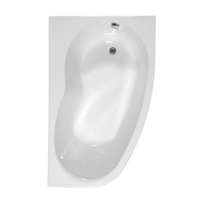 Baignoire asymétrique gauche ELBA DUO 160 x 100 cm | Castorama