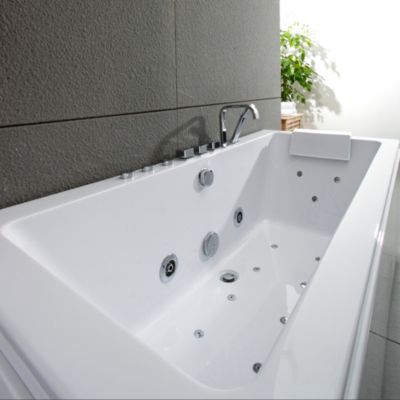 Baignoire balnéo droite Sikinos 170x78 cm, By Spalina | Castorama