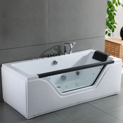 Baignoire balnéo droite Tahiti 170x78 cm, by Spalina | Castorama