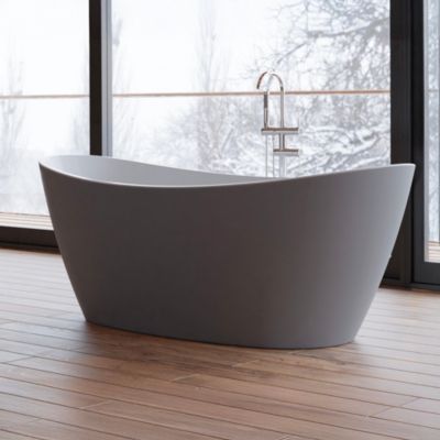 Baignoires Ilot Neroon 2.0 170 grise 170 x80 x60 cm, by SPALINA