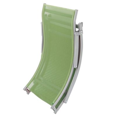 Bain de soleil métal et toile Blooma Papaya vert lettuce