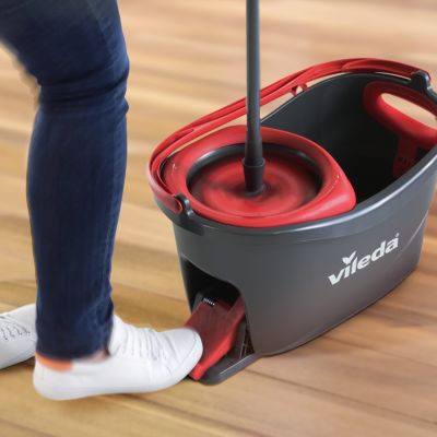 Balai lave sol Kit turbo complet 2en1 8L + 2 recharges Vileda