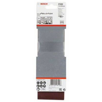 Bande abrasive Best for Wood 75 x 533 mm grain 220 - 3 pièces (2608606074)