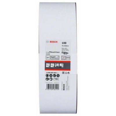 Bande abrasive Bosch Best for Wood 75 x 533 mm, grain 100, set de 10