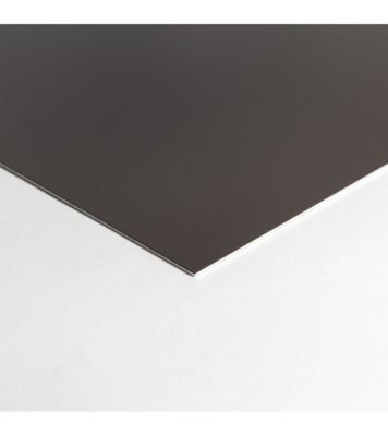 Bande de rive Marron, RAL 1247 Sat, épaisseur 1 mm, 1 pli retour 3 cm ...