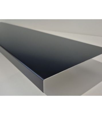 Bande de rive Noir, RAL 9005 Sat, épaisseur 1 mm, 1 pli retour 3 cm ...