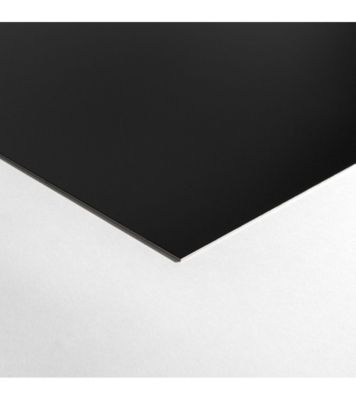 Bande de rive Noir, RAL 9005 Sat, épaisseur 1 mm, 1 pli retour 3 cm ...