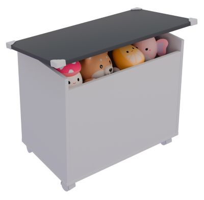 Banque du siège Bosula H. 54 x L. 68 x P. 39 cm Blanc / Anthrazit