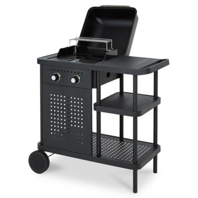 Barbecue à gaz GoodHome Rockwell 210 noir | Castorama