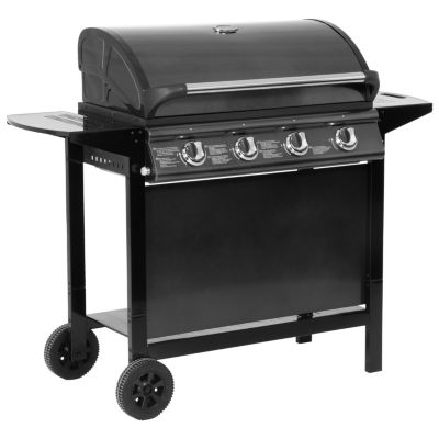 Barbecue au gaz RENO - 4 brûleurs avec thermomètre 14kW - HAPPY GARDEN ...