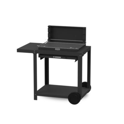 Barbecue charbon sur chariot Montory noir 61 x 40 cm Le Marquier ...
