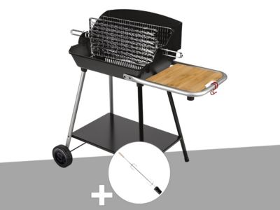 Barbecue horizontal et vertical Excel Grill DUO + Tournebroche | Castorama
