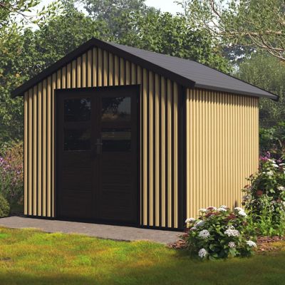 Bardage Le Profileur Français claire voie 40x40 en acier effet chêne ...