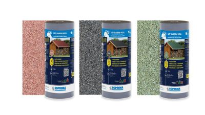 Bardeau rouleau bitume adhésif Lizy Garden vert H.0,5 X L.5m Soprema