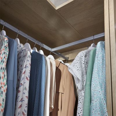 Barre d'angle penderie Form Darwin 54 cm | Castorama