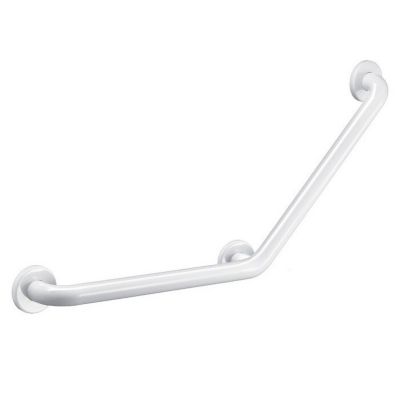 Barre d'appui coudée Basic 135 degrés Diamètre 32 mm Delabie - 400 x 400 mm