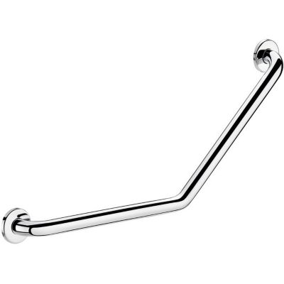 Barre d'appui coudée inox - Diamètre 32 mm - Delabie