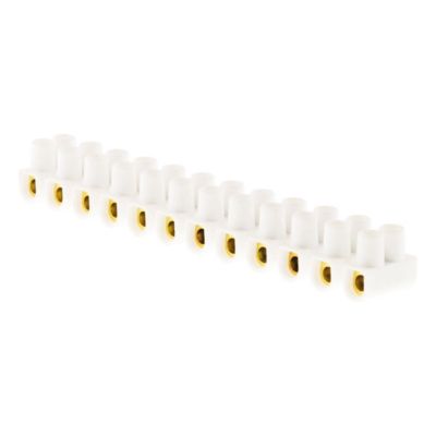 Barrette 12 plots section 4mm² - Blanc - Zenitech