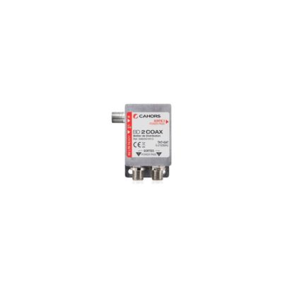 BD-2-COAX Boitier De Distribution 1 Entree Coax Et 2 Sorties Coax ...