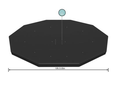 Bestway Bâche 4 saisons ronde 305 cm pour piscine Steel Pro diamètre 305 cm