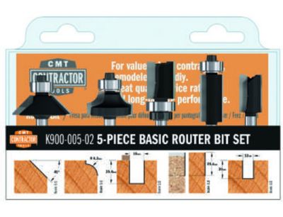Blister 5 fraises multi-usages - queue 8 mm - CMT Contractor