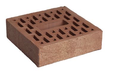 Bloc perforé terre cuite pin 22 x 22 x 6,5 cm | Castorama