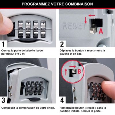 Boîte à clé sécurisée Master Lock Select Access à combinaison programmable