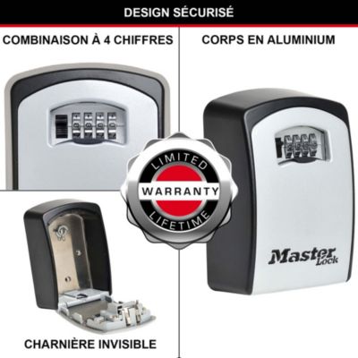 Boîte à clé sécurisée Master Lock Select Access à combinaison programmable