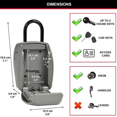Boîte à clés sécurisée à anse Master Lock Select Access