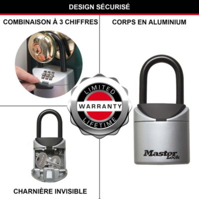 Boîte à clés transportable Master Lock 5406EURD