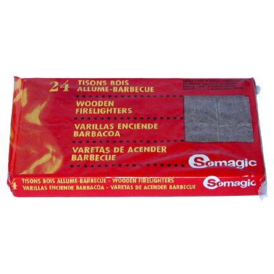 Boîte de 24 allume-feu tison bois Somagic | Castorama