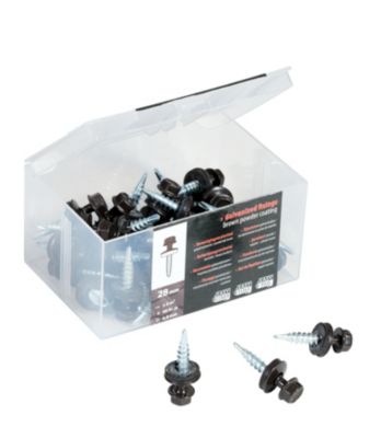 Boîte de 40 vis Easy-Tuile marron 28mm