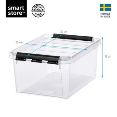 Boîte de rangement 8L empilable SmartStore Classic 10 Orthex P. 34 cm ...