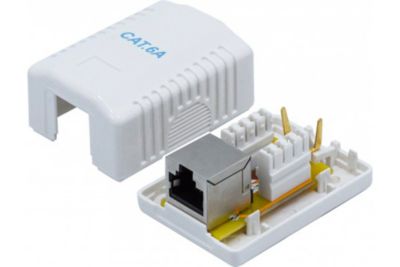 Boitier mural RJ45 1 port Cat 6a STP CONECTICPLUS