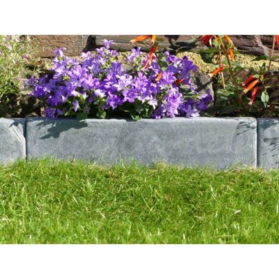 Bordure Ardoise Patinée 30 cm - Pack 5 pièces - 1,5 mètres