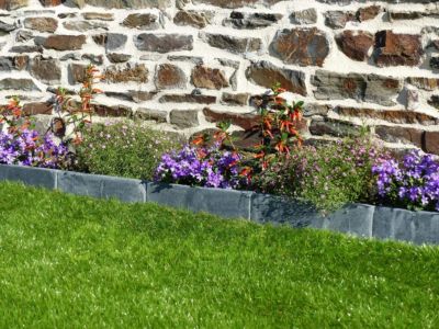 Bordure Ardoise Patinée 30 cm - Pack 50 pièces - 15 mètres