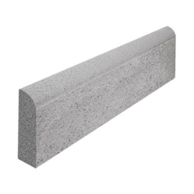 Bordure voirie P1 béton gris 100 x 20 cm, ép.8 cm
