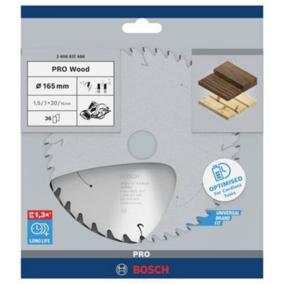Bosch Accessories PRO Wood cordless 165 mm lame de scie circulaire 36 ...