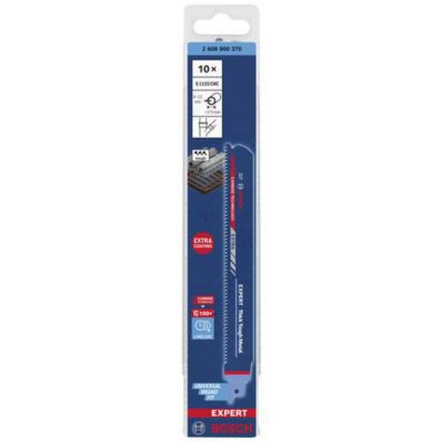 Bosch EXPERT Thick Tough Metal S 1155 pack de 10 lames de scie sabre 225 mm