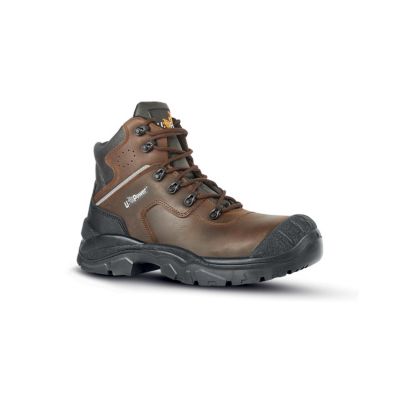 Bottines de sécurité Upower GREENLAND UK S3 SRC RR10364 cuir pull-up ...
