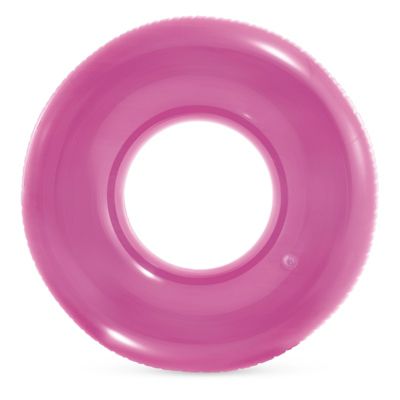 Bouée gonflable transparente Intex - Rose | Castorama