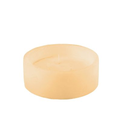 Bougie flottante cylindrique 15h jaune 15x15x6 cm