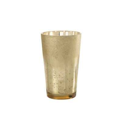 Bougie parfumée 160H dans pot en verre doré 20x20x32.5 cm | Castorama