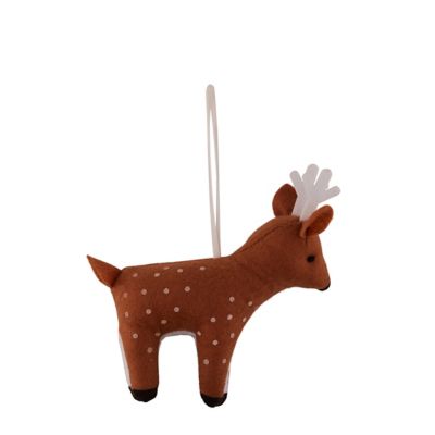Boule de noel figurine faon en feutrine 12,8 cm | Castorama